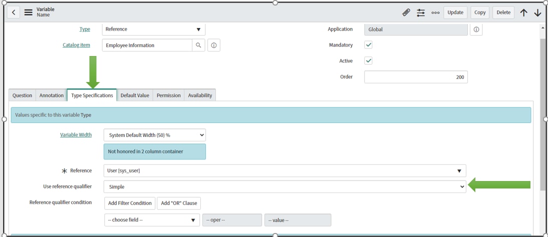 Reference Qualifier - ServiceNow Community